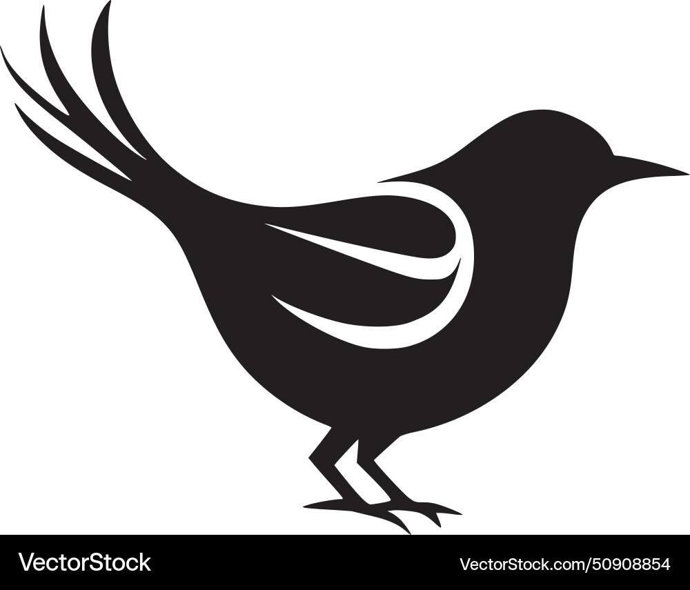 Bird - minimalist and simple silhouette Royalty Free Vector