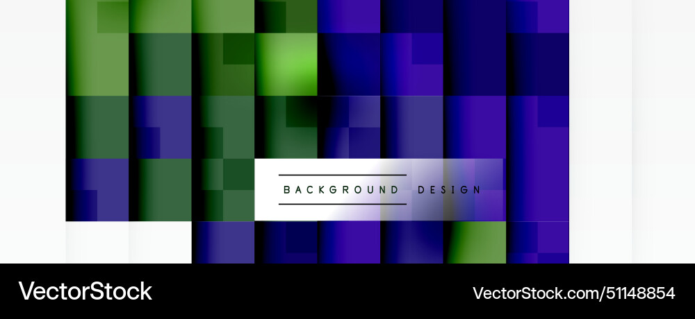 Blurred image with colorful squares in shades Vector Image