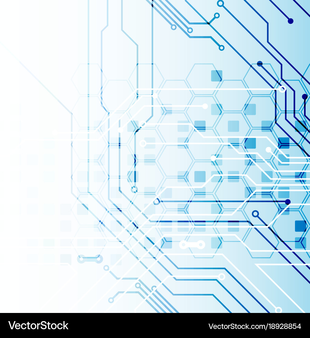 Hi-tech digital technology and engineering theme Vector Image