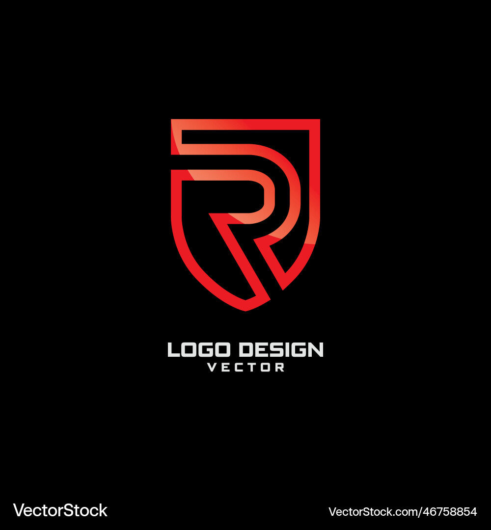 R Letter Brand Logo Royalty Free Vector Image - VectorStock