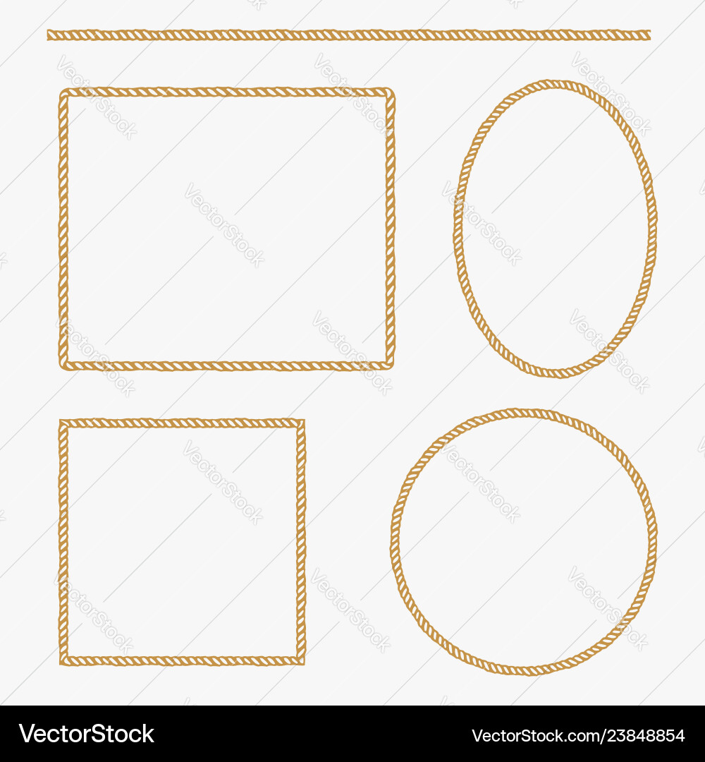 Rope Border Oval Vector Images (over 170)