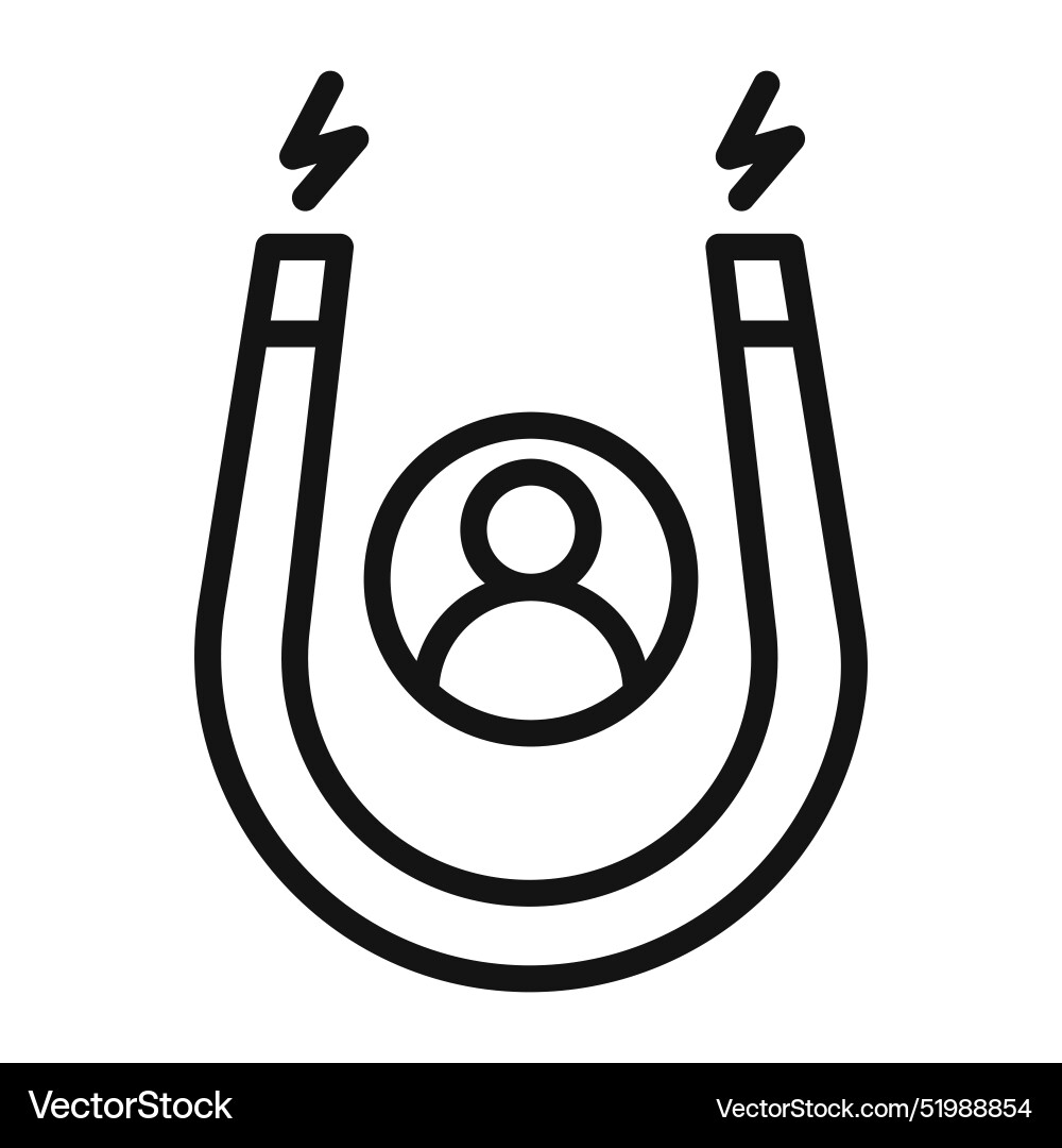 User engagement icon mark in filled style Vector Image