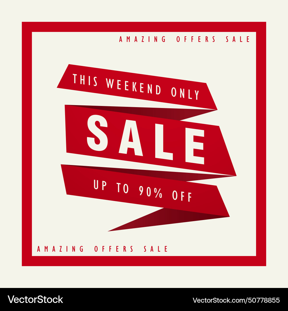 Bargain sale poster Royalty Free Vector Image - VectorStock