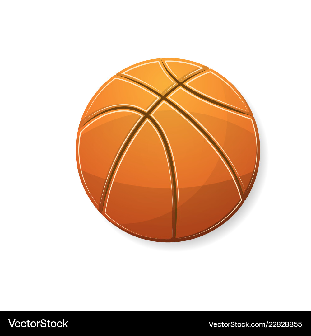Basketball orange symbol Royalty Free Vector Image