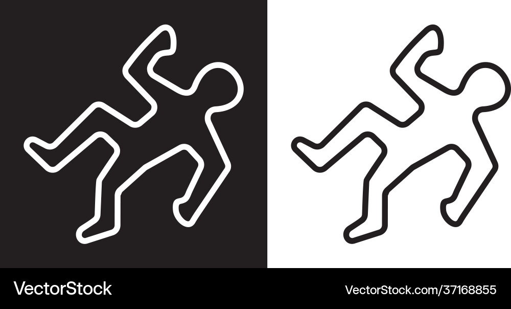 Crime scene investigation Royalty Free Vector Image