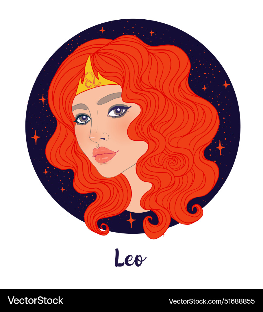 Leo astrological sign Royalty Free Vector Image