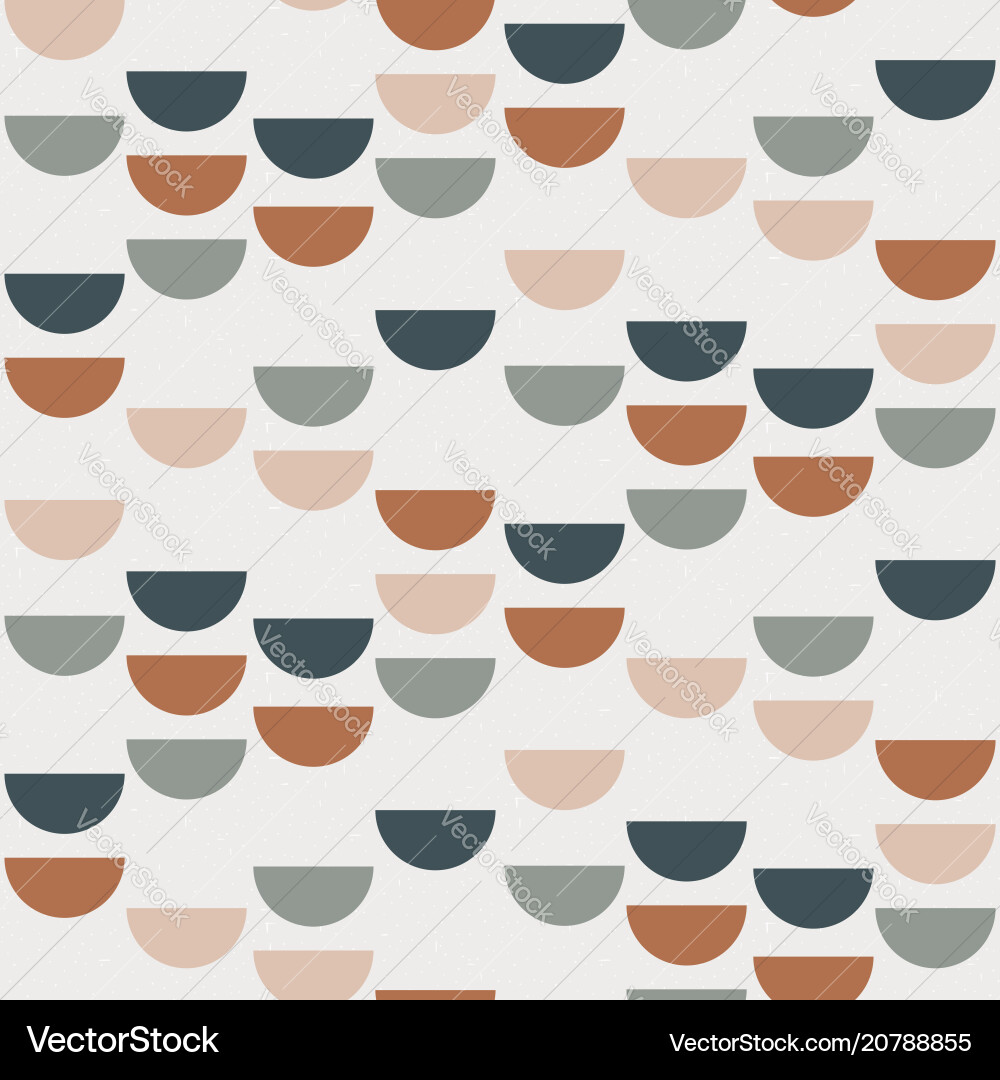 Scandinavian Semi-Circle Pattern Royalty Free Vector Image