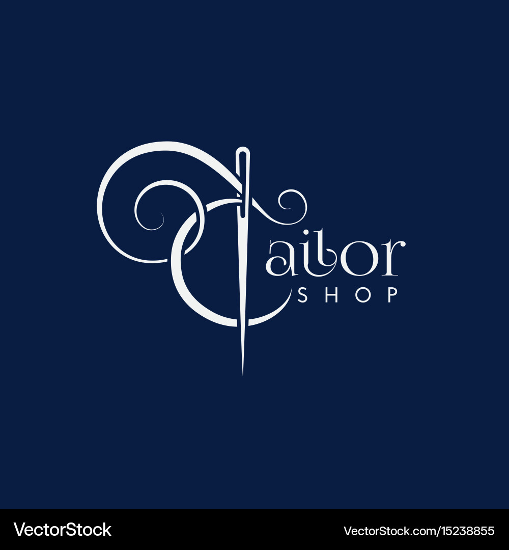 Tailor Shop Emblem Royalty Free Vector Image - VectorStock