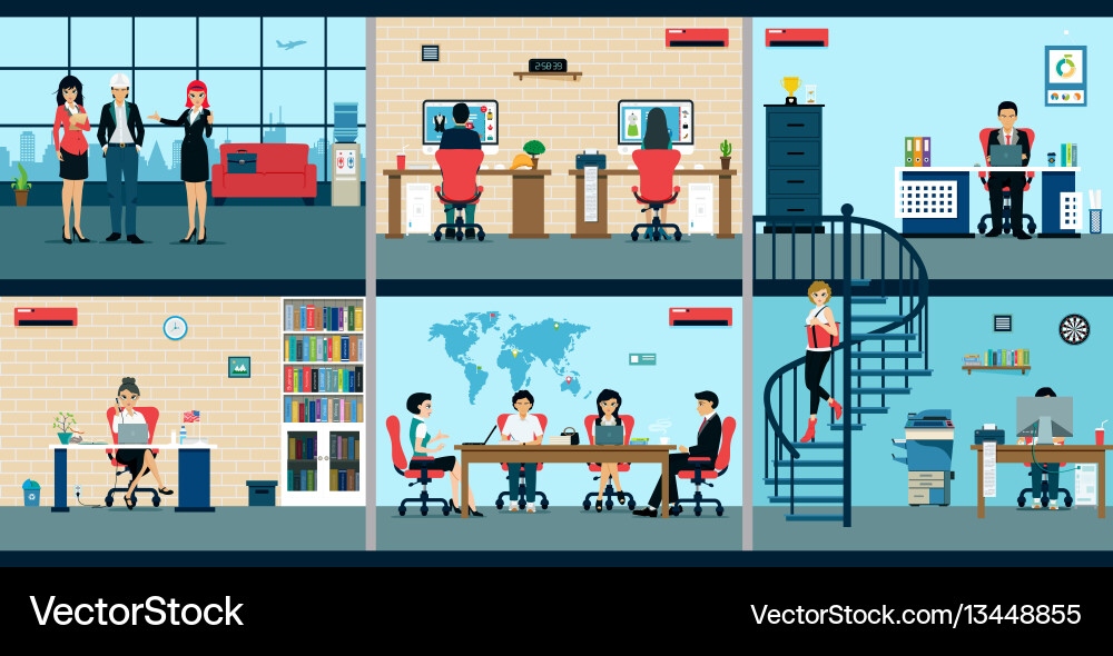 Working area Royalty Free Vector Image - VectorStock