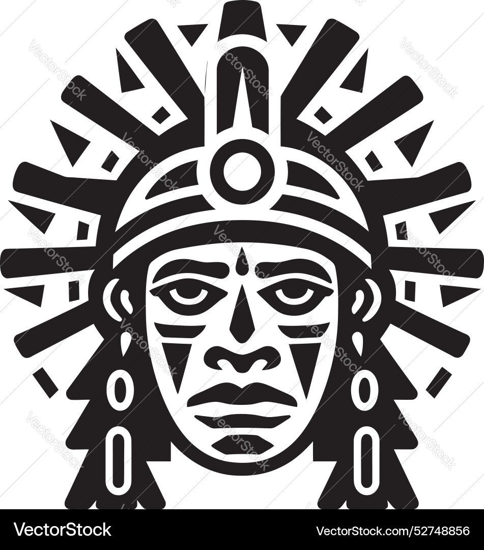 Inca civilization mark pre hispanic logo symbol Vector Image