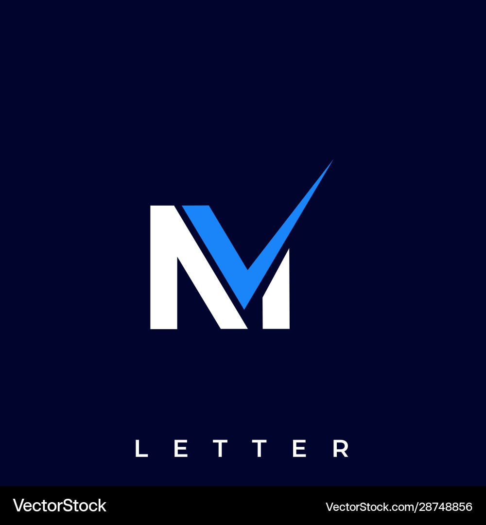 Muster m v Vorlage Lizenzfreies Vektorbild - VectorStock