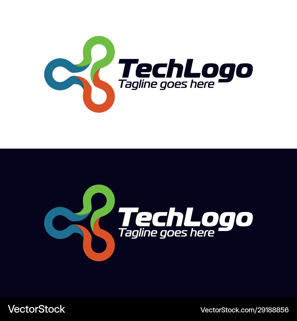 Tech logo Royalty Free Vector Image - VectorStock