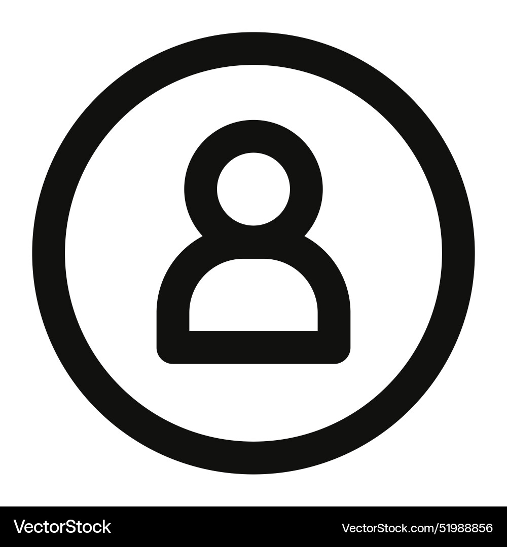 User icon perfect for profile and account Vector Image