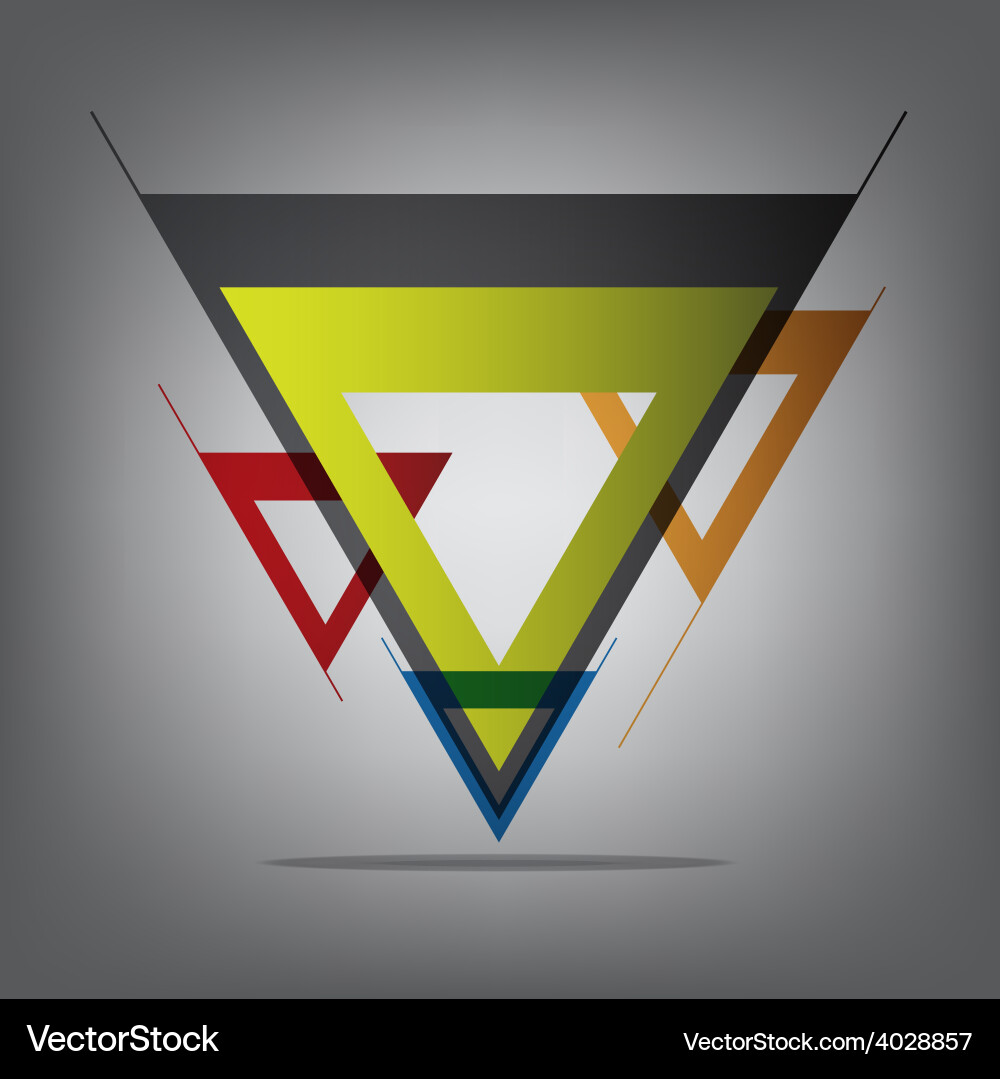 Dynamic Geometric Arrow Royalty Free Vector Image