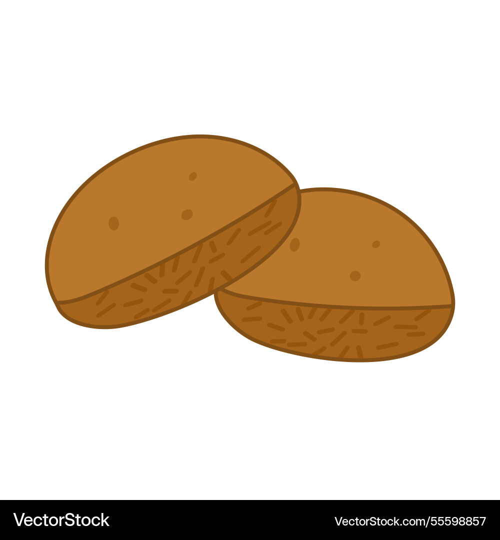 Gambar kue pukis cokelat Royalty Free Vector Image