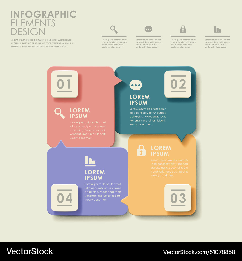 Abstract colorful option infographics Royalty Free Vector