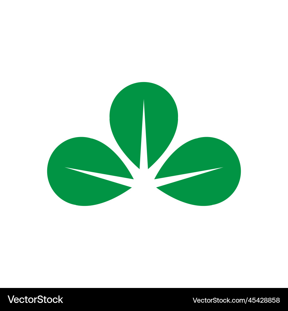 Clove leaf icon logo Royalty Free Vector Image