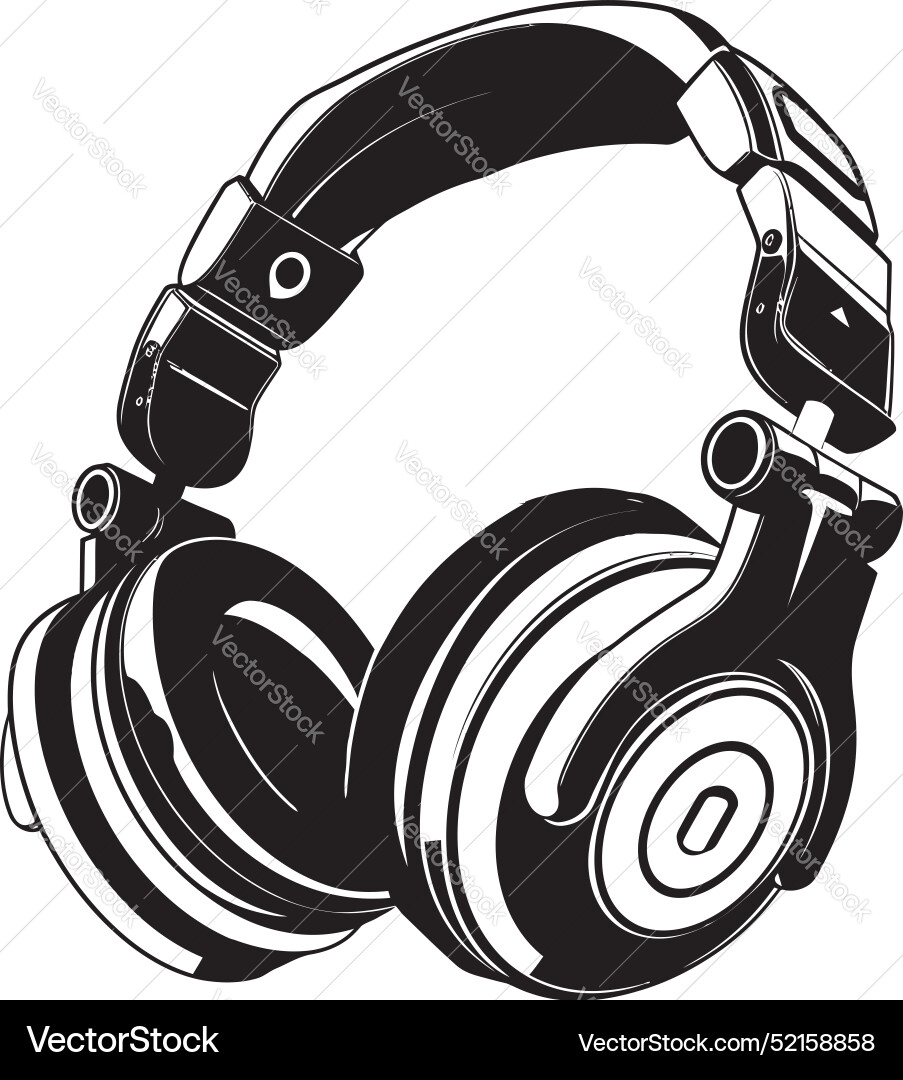 Melodic master headphone icon sonic sanctuary Vector Image