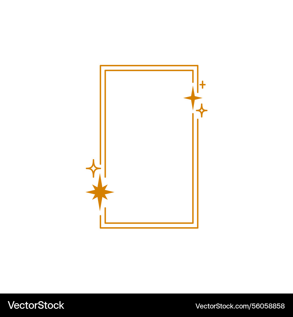 Y2k aesthetic double line border abstract Vector Image