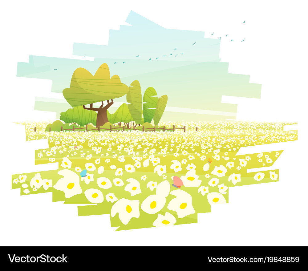 Beautiful landscape background Royalty Free Vector Image