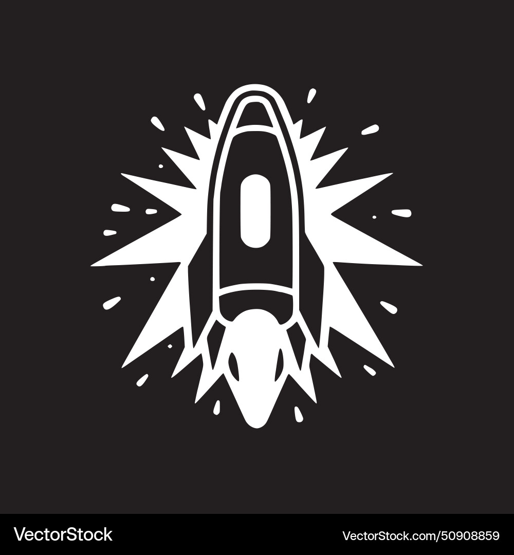 Boom - minimalist and simple silhouette Royalty Free Vector