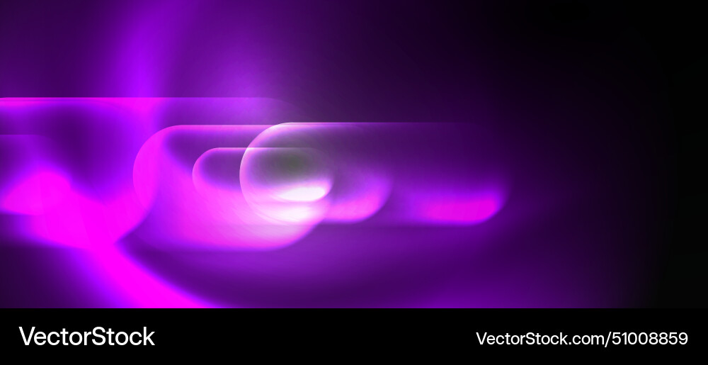 Magenta light illuminates black backdrop creating Vector Image