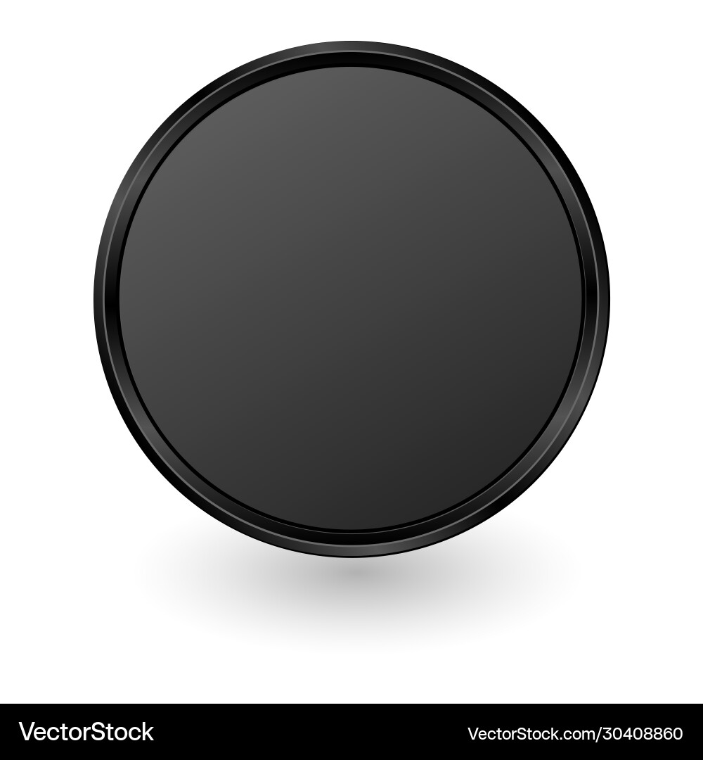 Black plate Royalty Free Vector Image - VectorStock
