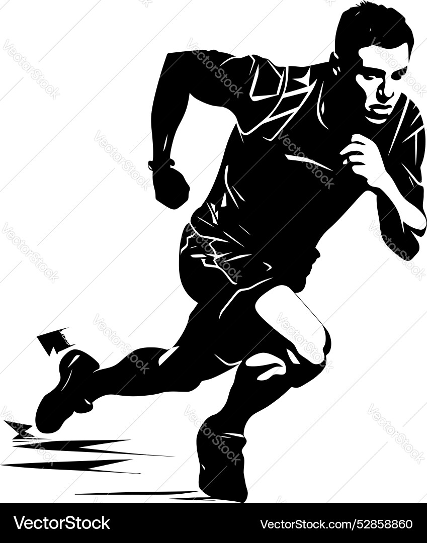 Marathon motion athlete icon speed sprinter Vector Image
