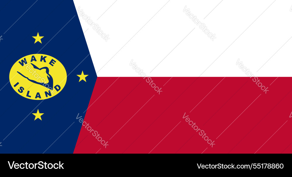 Wake island premium quality Royalty Free Vector Image