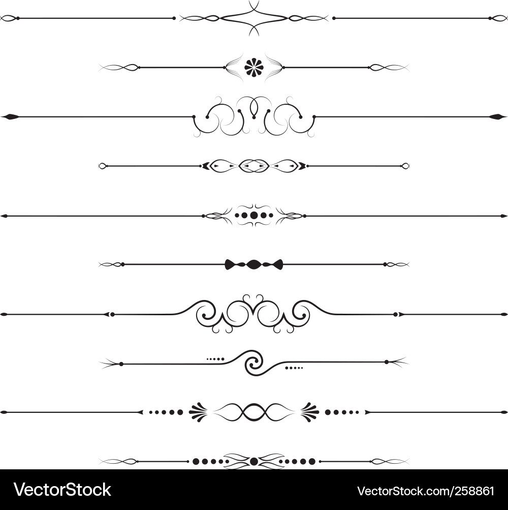 Page decorations Royalty Free Vector Image - VectorStock