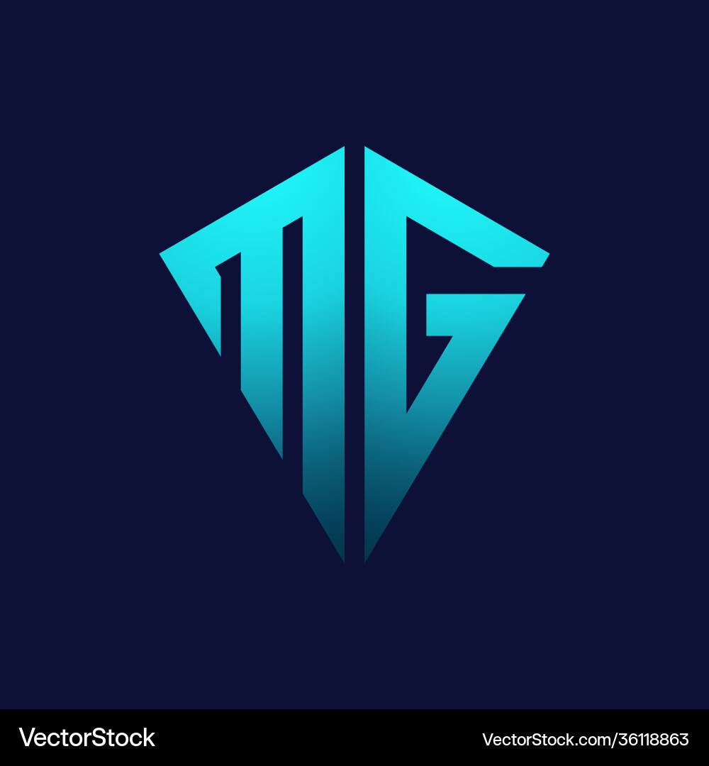 Mg Initial Logo Monogramm Designs moderne Vorlagen