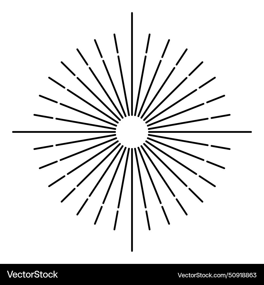 Sunburst firework explosion bursting or light Vector Image