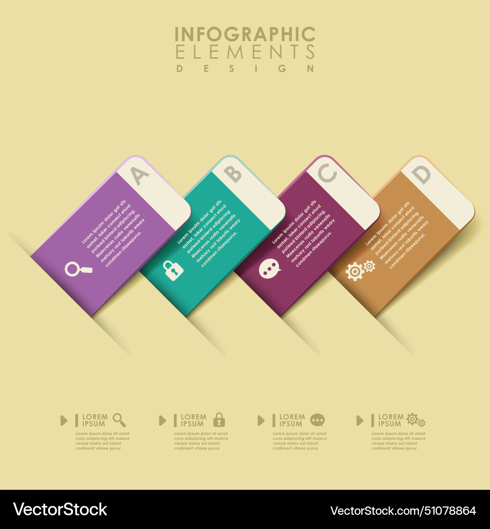 Abstract banner infographics Royalty Free Vector Image