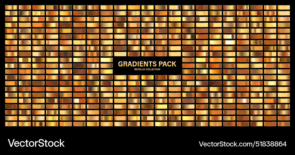 Bronze copper orange glossy gradient metal foil Vector Image
