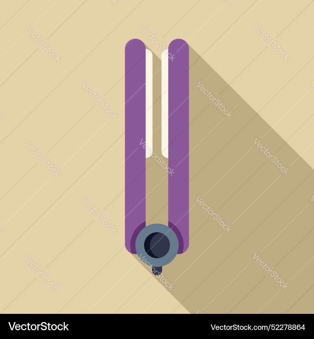 Hair straightener making perfect straight Vector Image