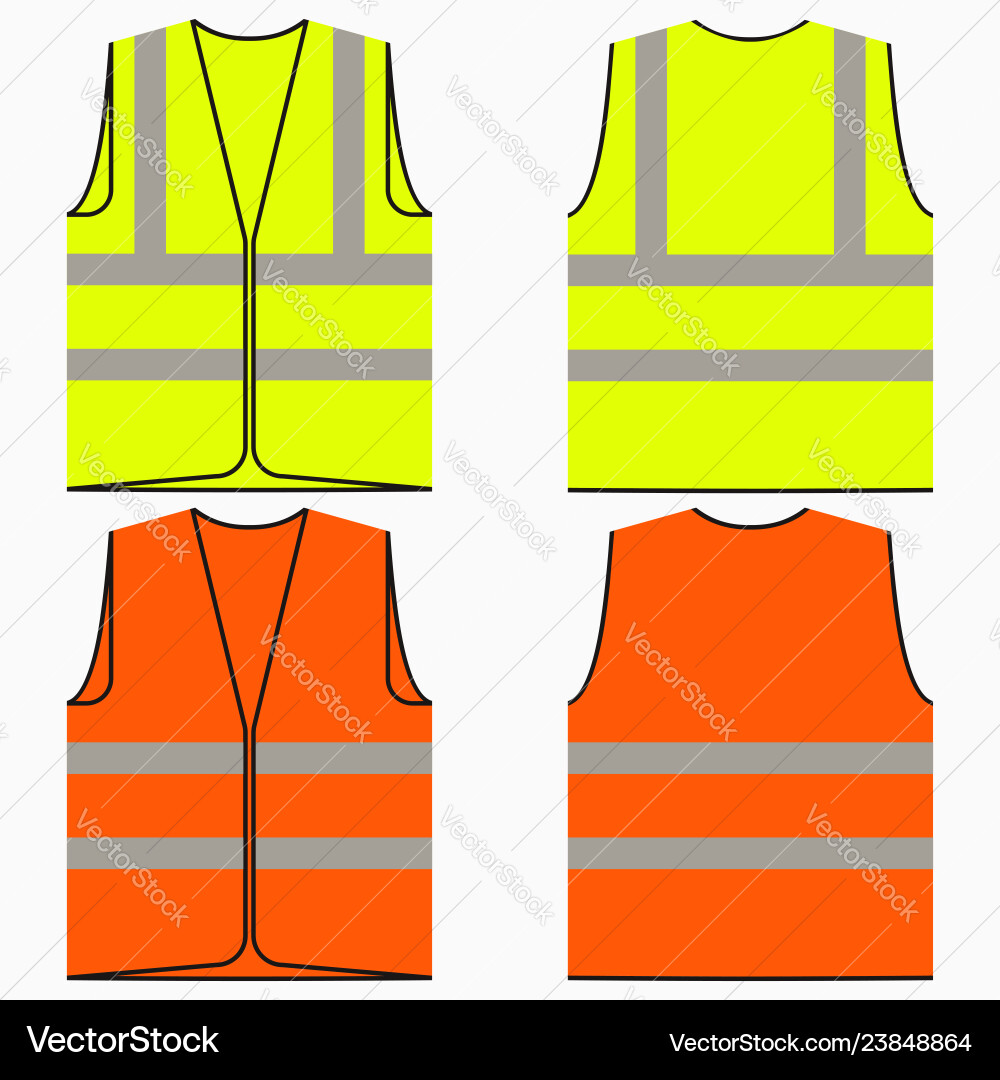 Safety vest Royalty Free Vector Image - VectorStock