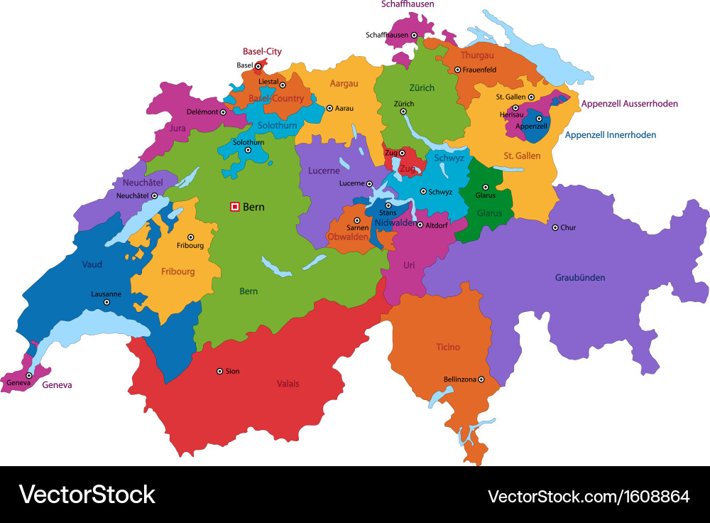 Switzerland Royalty Free Vector Image - VectorStock