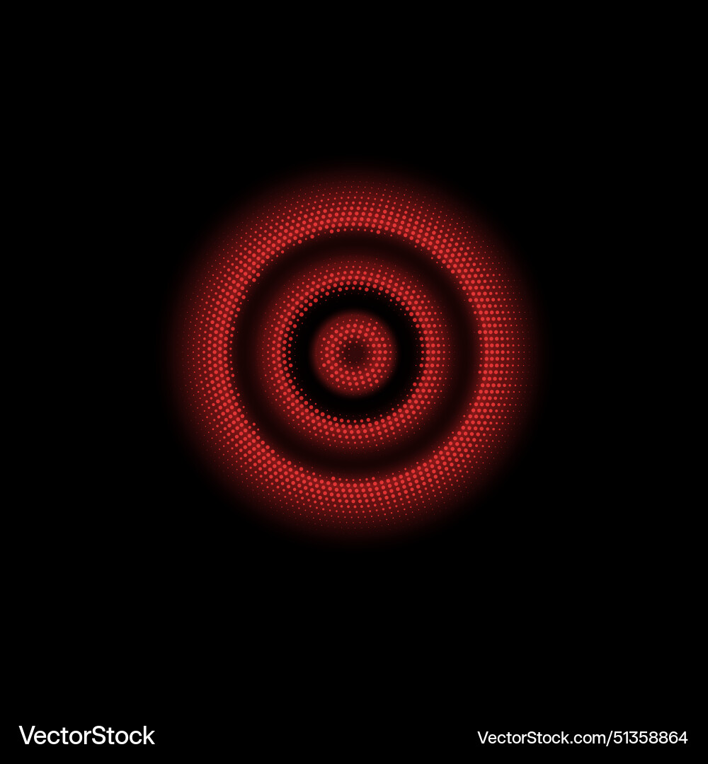 With sound waves and radar Royalty Free Vector Image