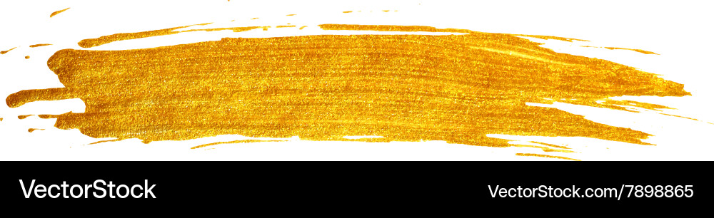 Gold stain isolated on white background Royalty Free Vector