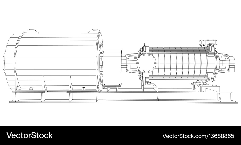Pumping unit oil industry Royalty Free Vector Image