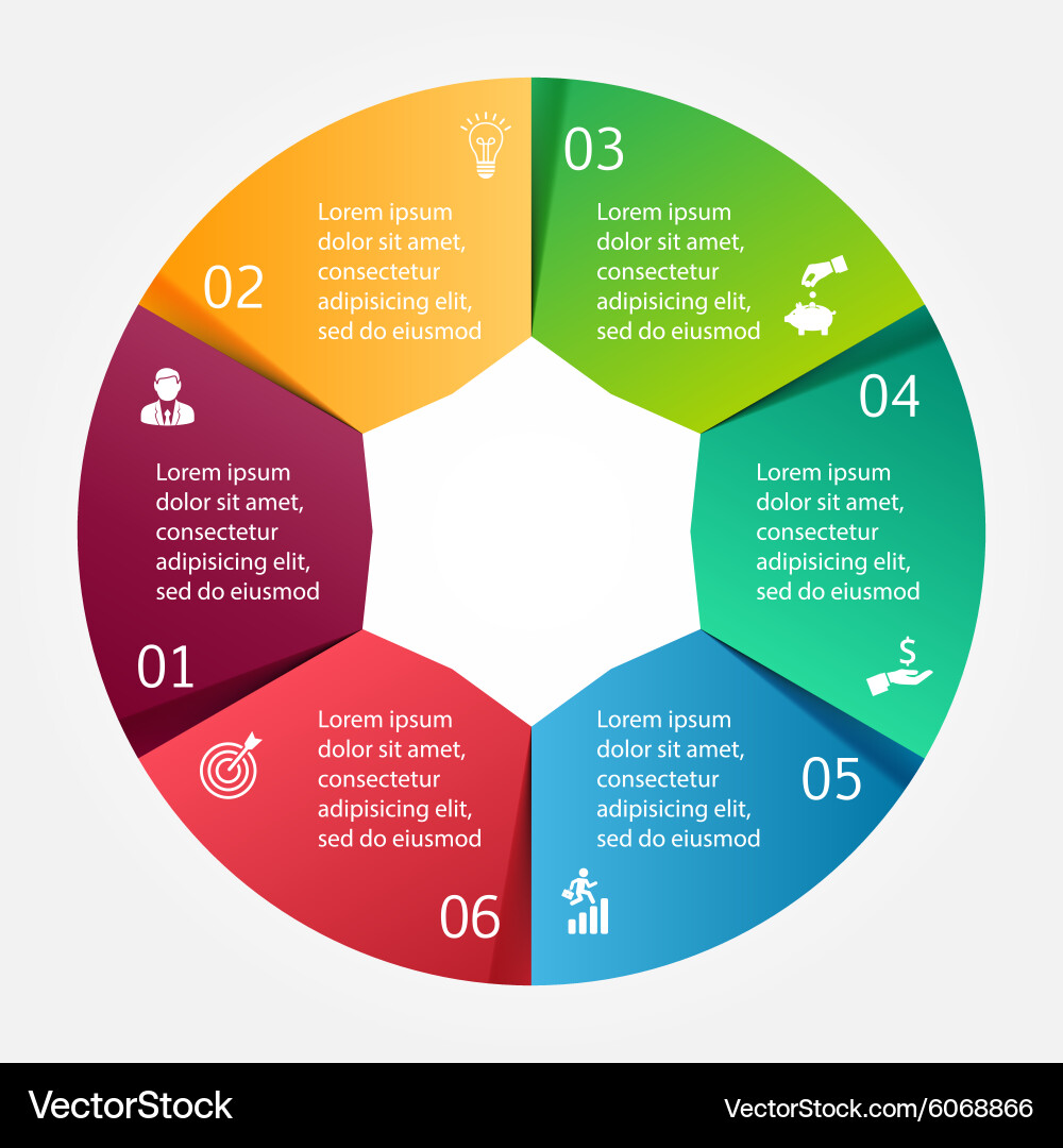 Circle element for infographic Royalty Free Vector Image