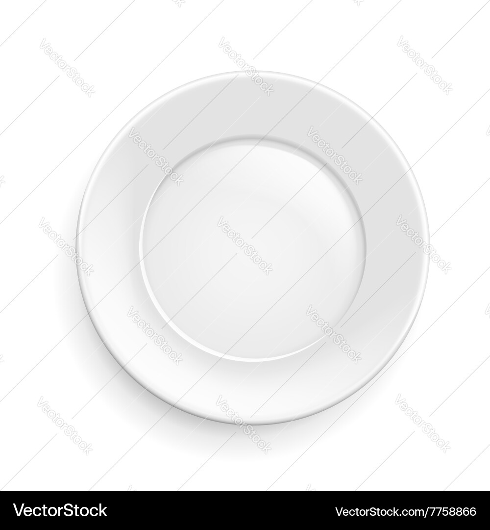 Classic plate Royalty Free Vector Image - VectorStock