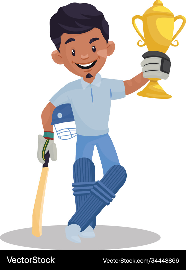 Cricketer Royalty Free Vector Image - VectorStock
