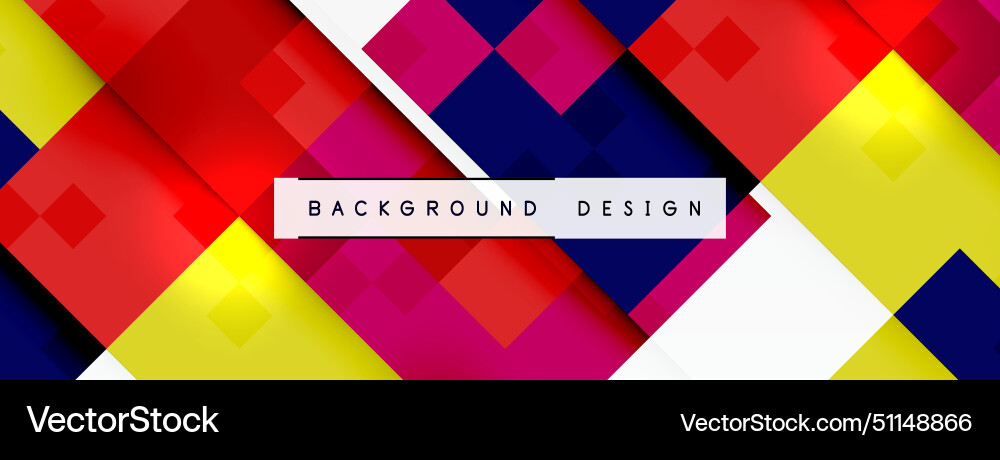 Electric blue triangle and magenta rectangle Vector Image