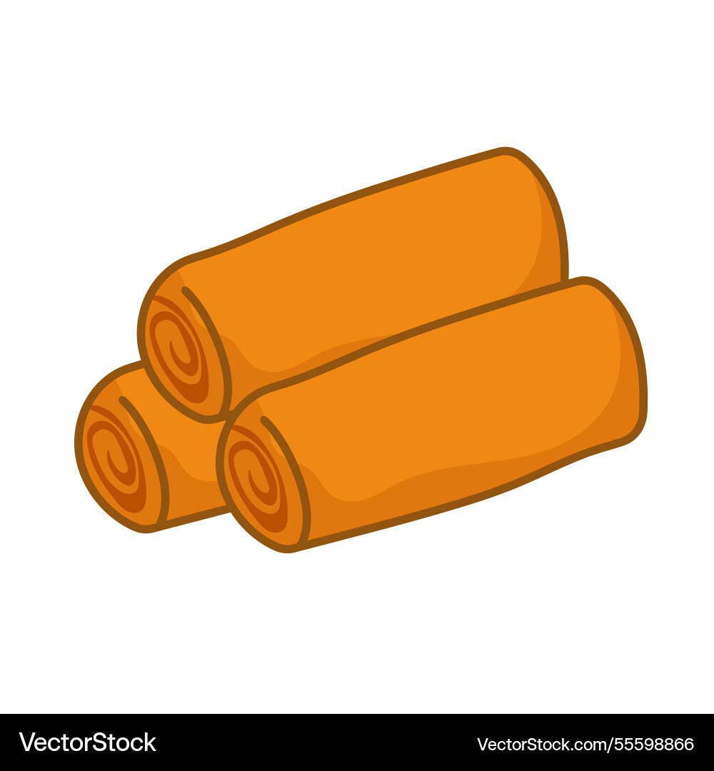 Gambar lumpia icon risol Royalty Free Vector Image