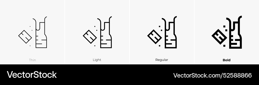 Maror icon thin light regular and bold style Vector Image