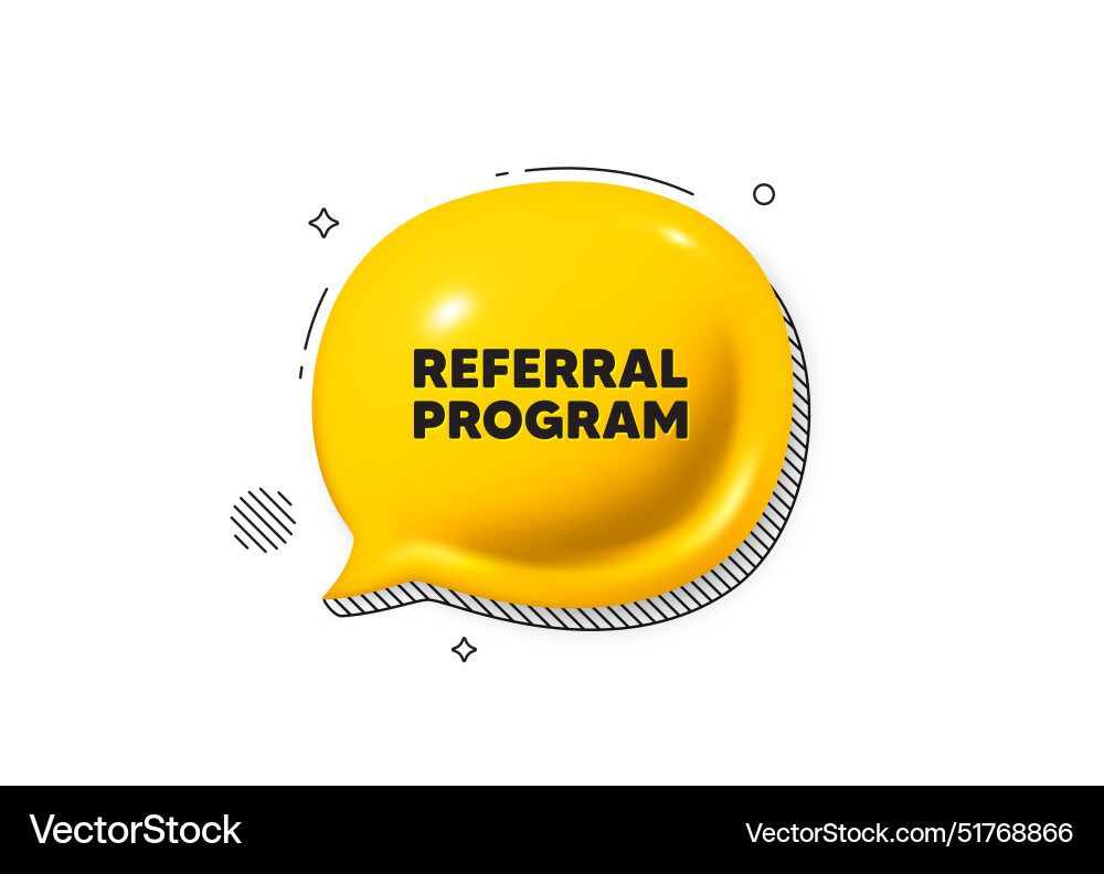 Referral program symbol refer a friend sign Vector Image