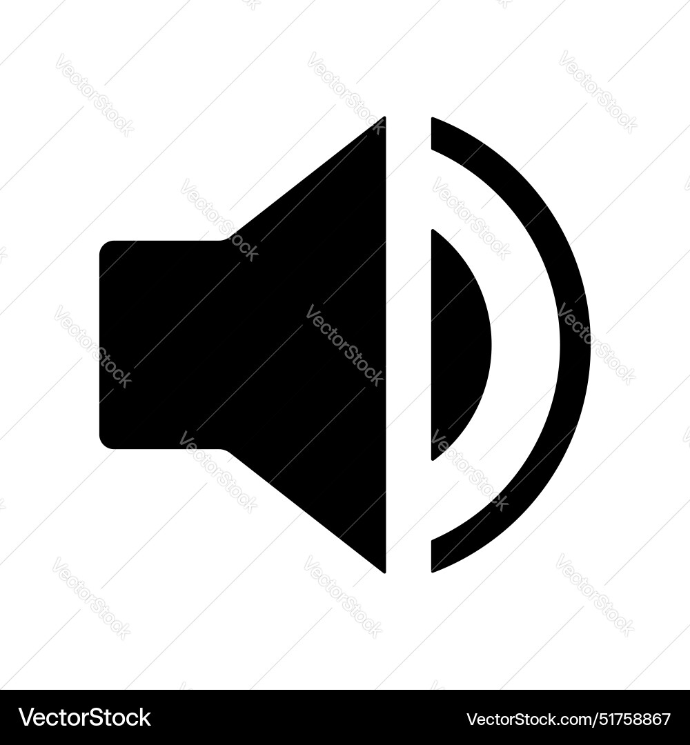 Audio speaker volume icon symbol Royalty Free Vector Image