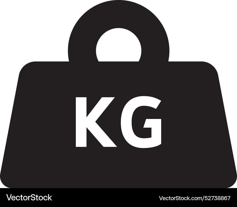 Heavy weight icon mass symbol Royalty Free Vector Image