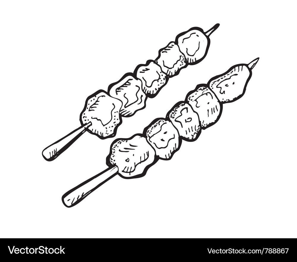 Satai doodle Royalty Free Vector Image - VectorStock